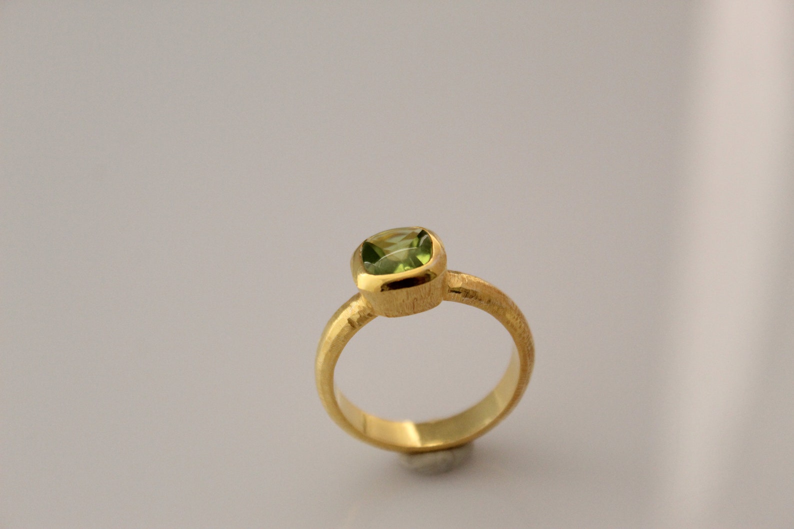 Peridot Gemstone Ring - August Birthstone -green Gemstone - 925 ...