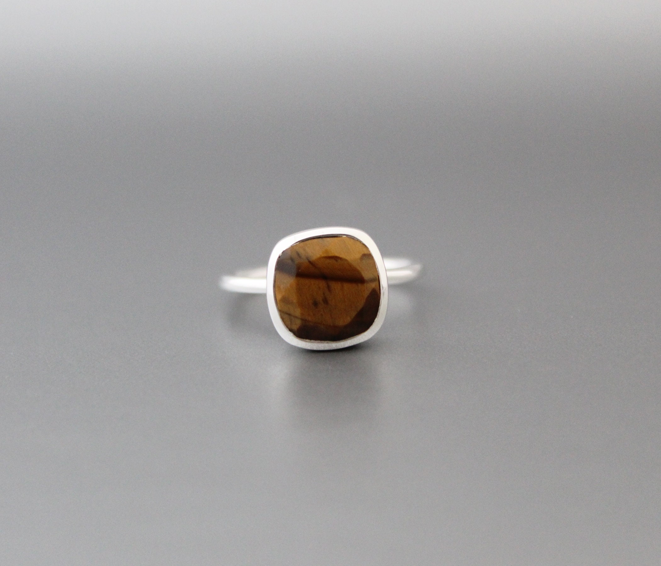 Tiger Eye Ring - 925 Sterling Silver - Cocktail Ring - Statement Ring ...