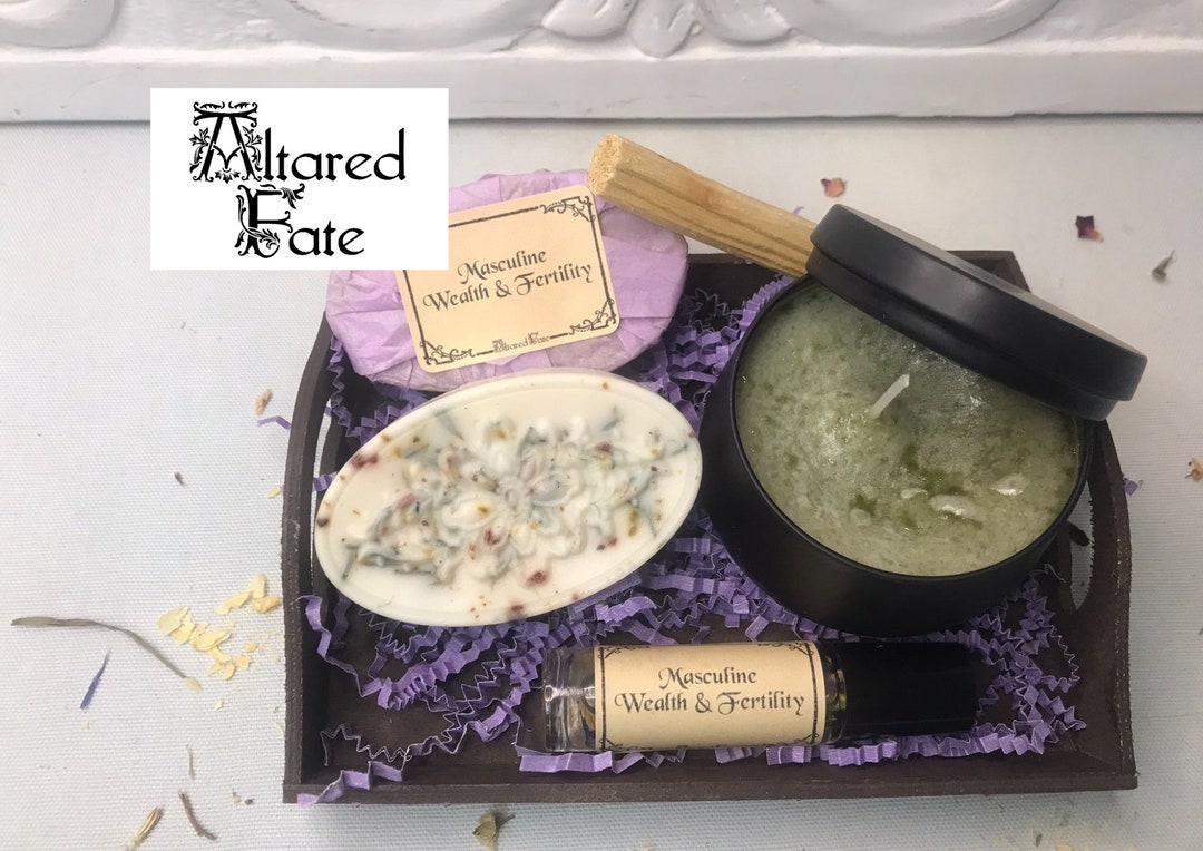 Ritual Soap Set Masculine Wealth & Fertility Spa Set Self Care Ritual ...