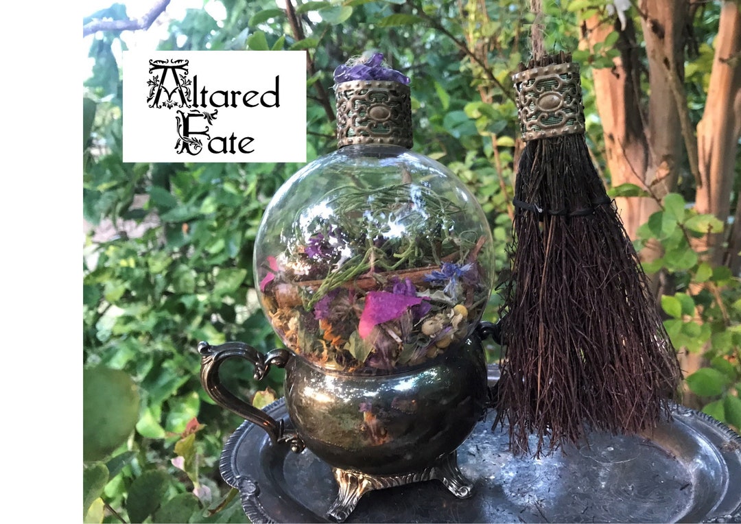 Large Witch Ball & Besom Set - Witch Ball - Home Blessing - Home ...