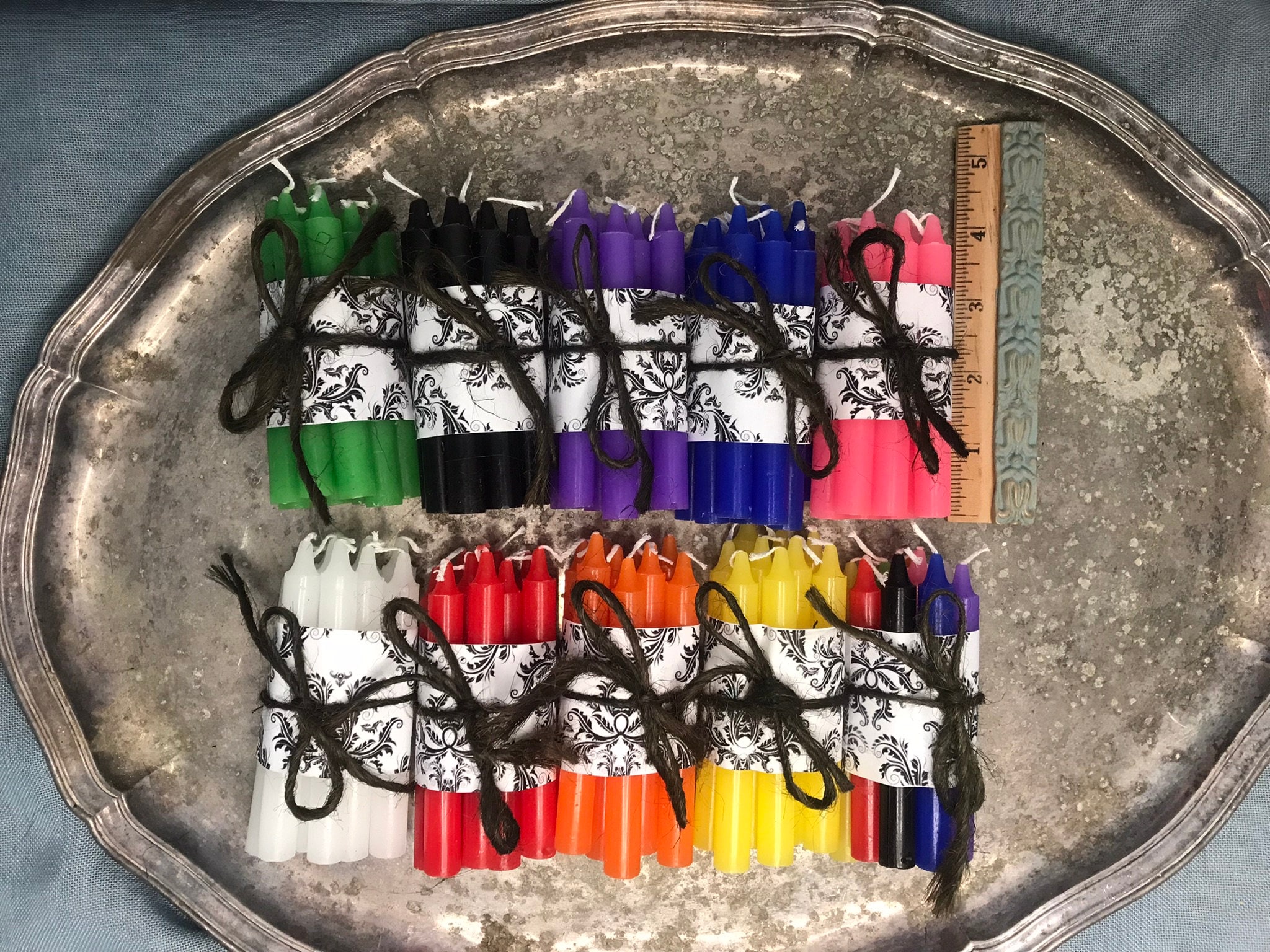 Set of 10 Chime Candles 4 Chime Candles, Unscented, Spell Candles ...