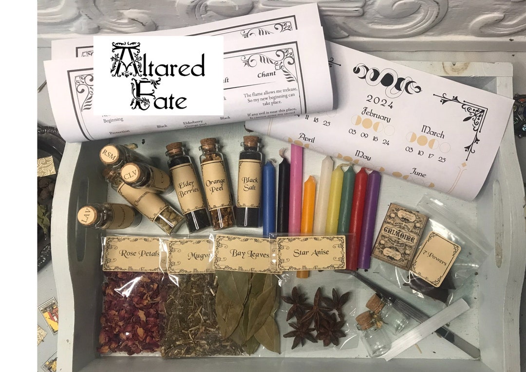 Witch Kit Beginner Full Size 20ml Herb | Baby Witch Kit| Witchcraft ...