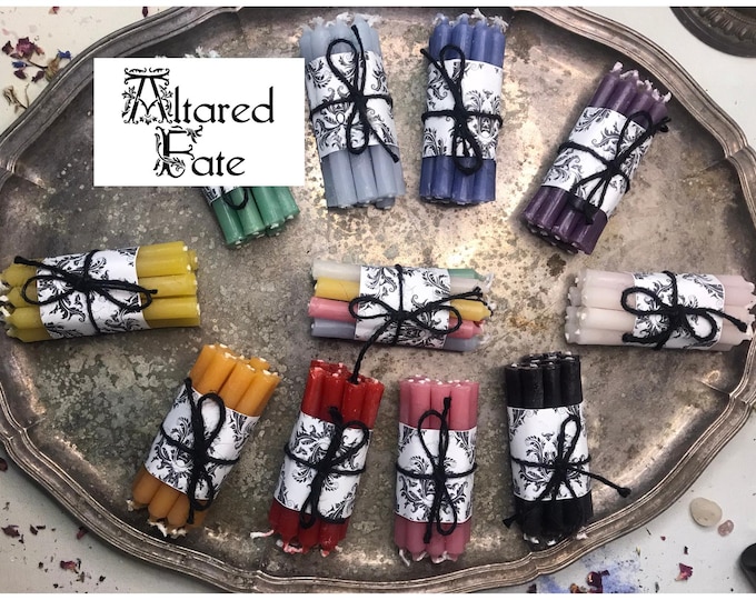 Set of 10 Chime Candles 4" Chime Candles, Unscented, Spell Candles ...