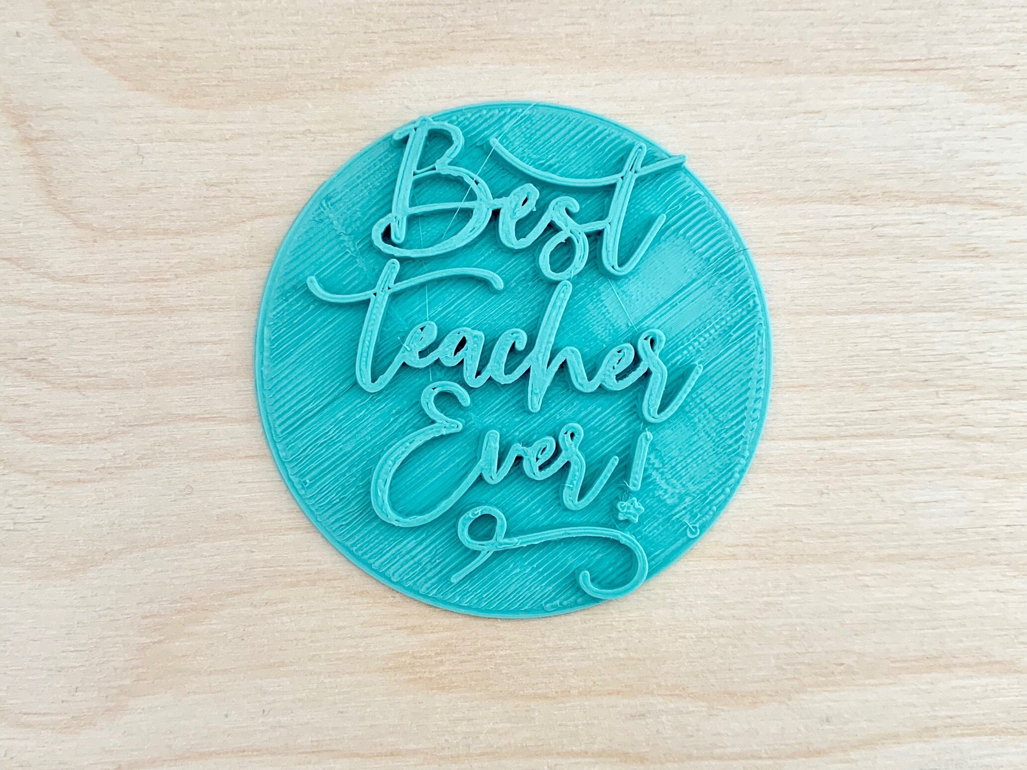Best Teacher Ever Embosser Stamp - School - Etsy