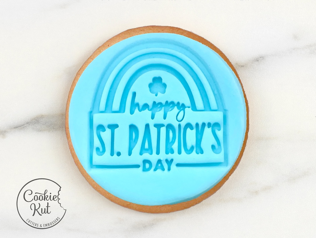 Happy St. Patricks Day Stamp - Cookie Biscuit Stamp Fondant Cake ...