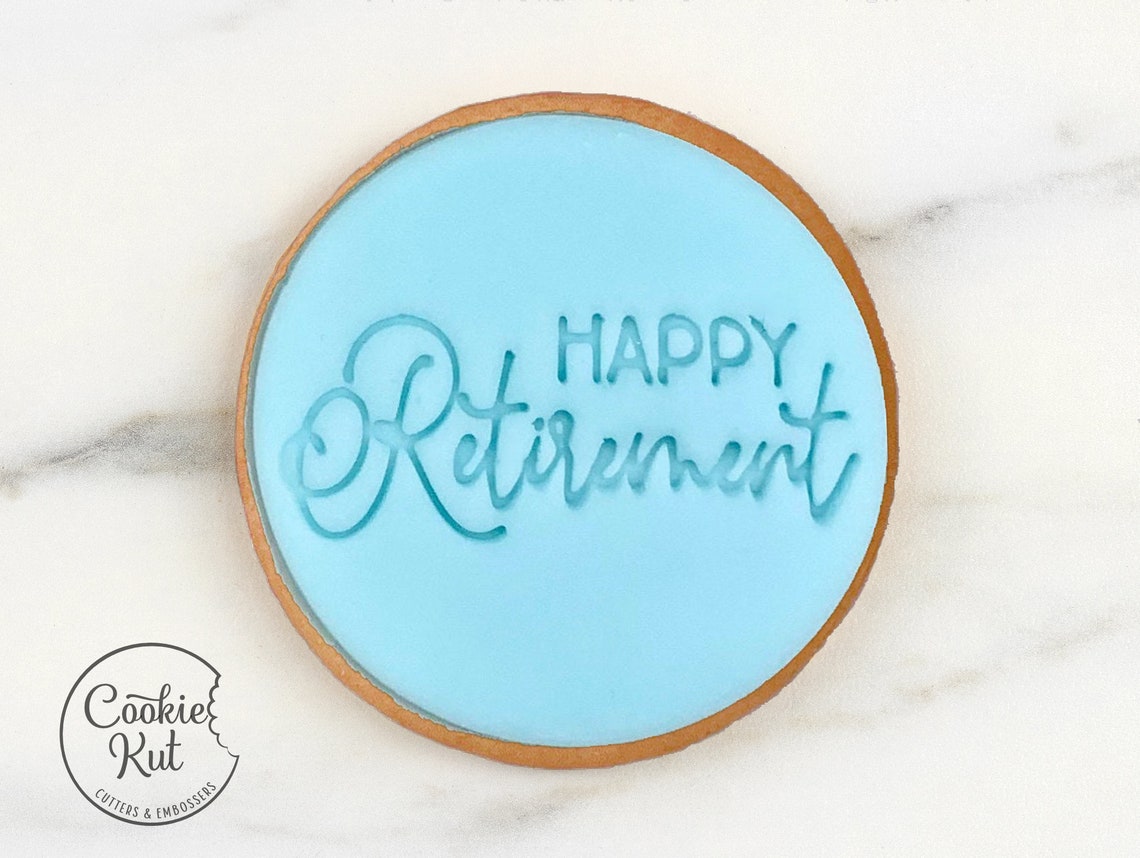 Happy Retirement - Embosser Stamp - Etsy UK