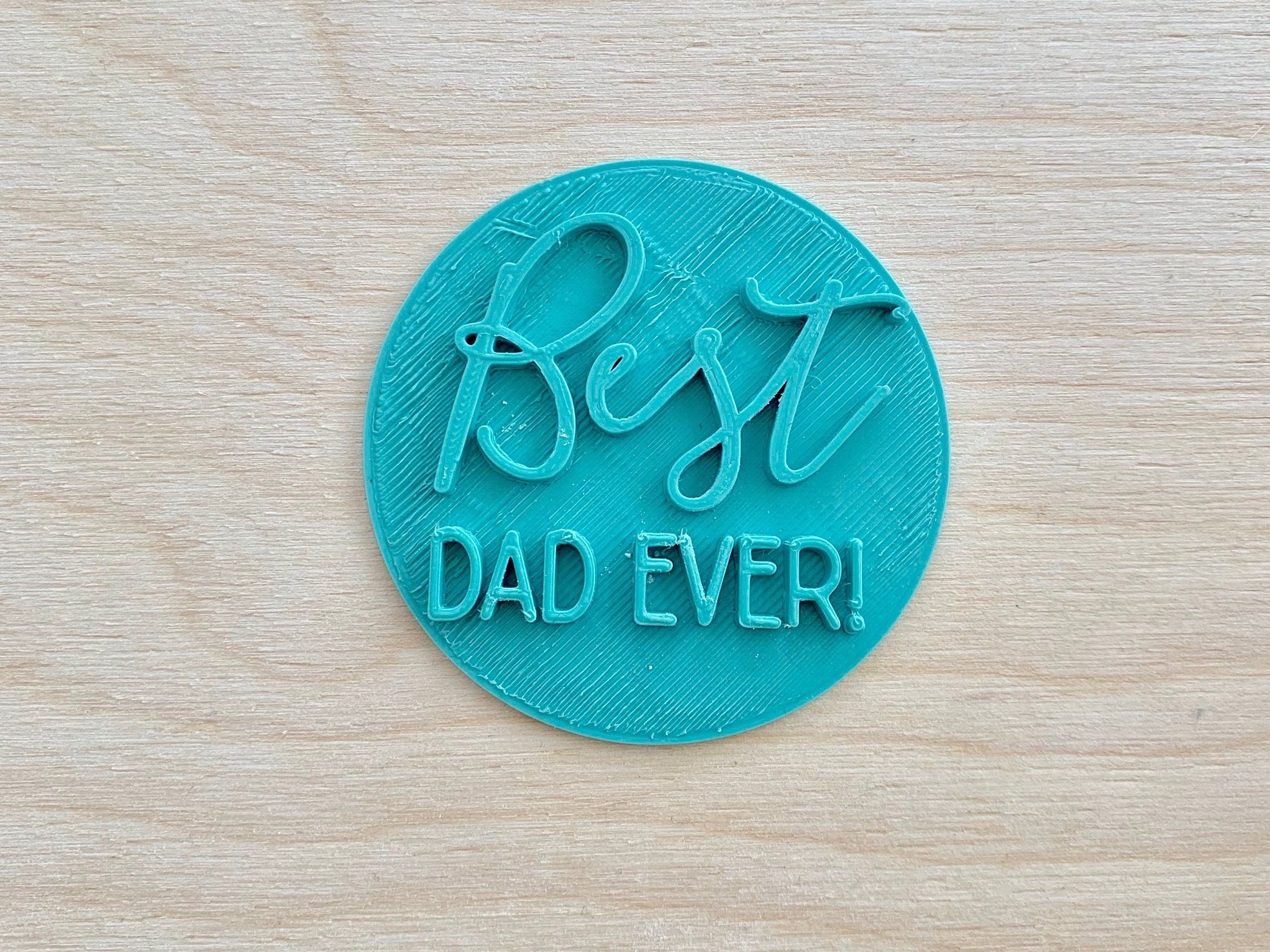 Best Dad Ever Embosser Stamp Fathers Day - Etsy