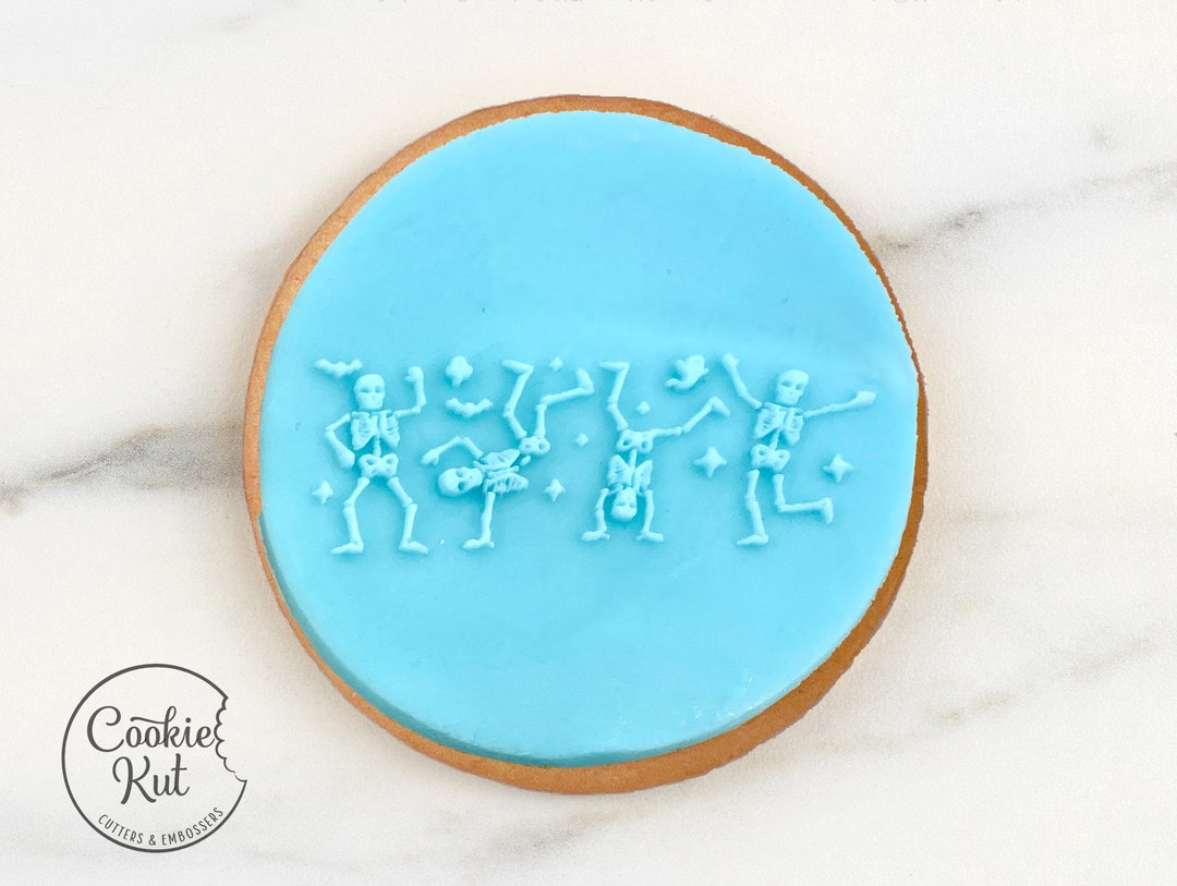 Skeletons Dancing - Cookie Biscuit Stamp Embosser Halloween Fondant ...