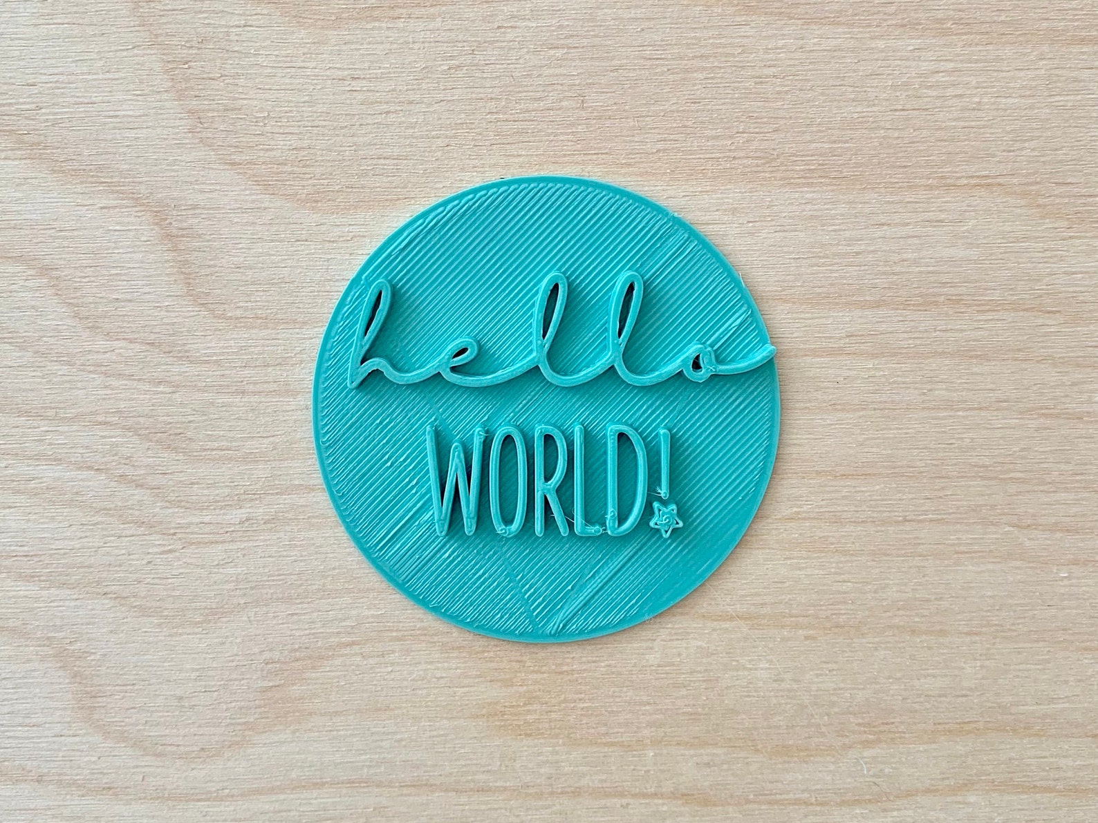 Hello World! - Baby Shower Embosser Stamp - Etsy UK