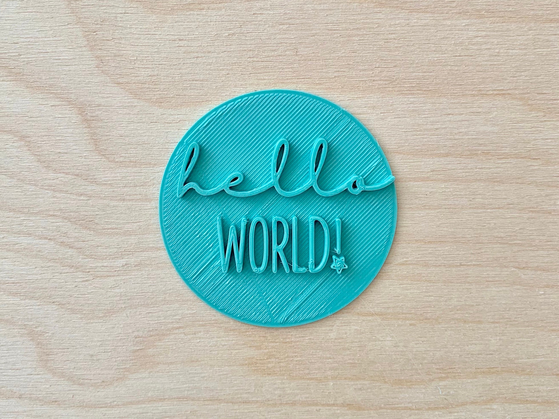 Hello World! - Baby Shower Embosser Stamp - Etsy UK