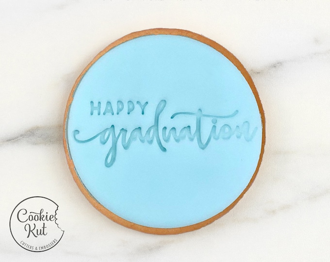 Happy Graduation Cookie Stamp, Fondant Stamp, Graduation Cookie ...