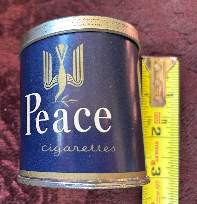 1960s Japan Peace Cigarettes Tin, Empty Container With Lid - Etsy