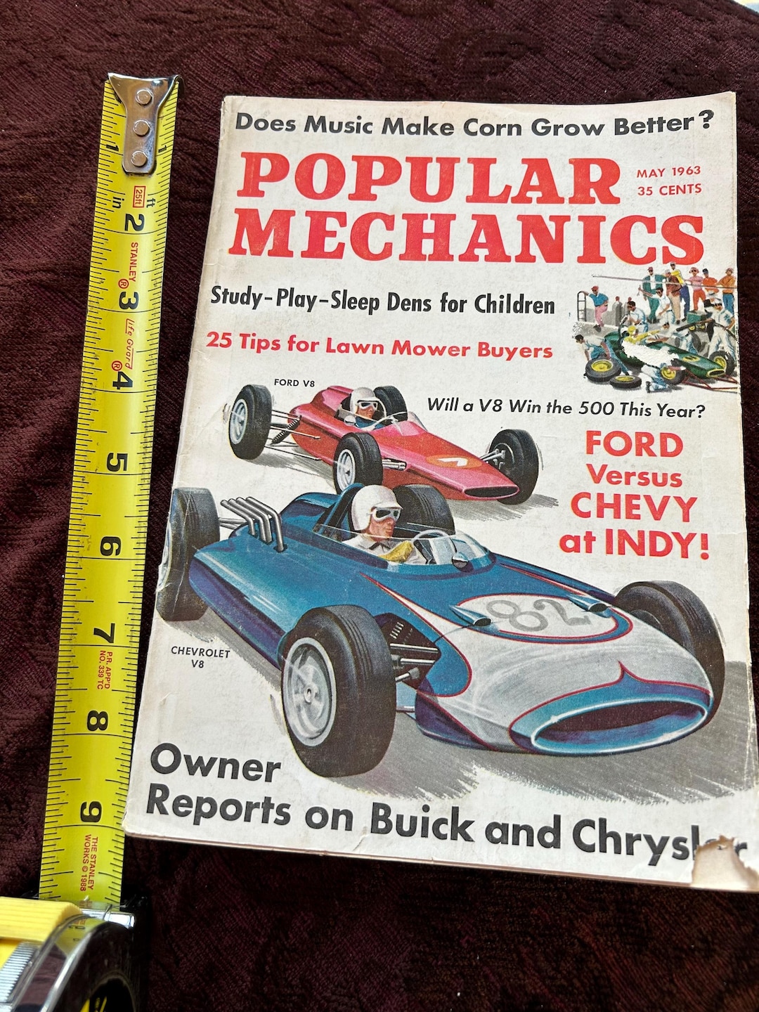 1963 Popular Mechanics Magazine. 230 Pages. Buick, Chrysler Owner ...