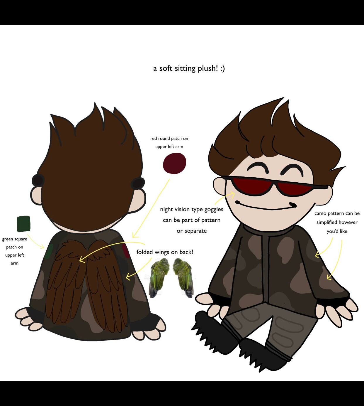 Commission Plush Toys Custom Plushie Sewing Toys by Drawing - Etsy