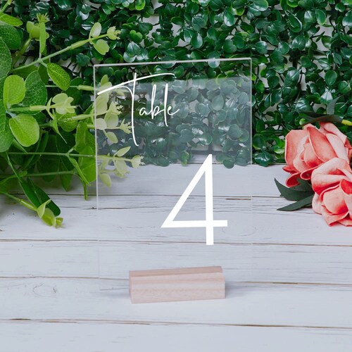 Photo Wedding Table Numbers Custom Wedding Table Numbers - Etsy