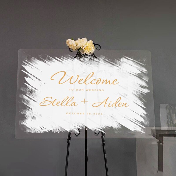 Plexiglass Wedding Sign - Etsy
