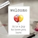 4x6, Welcome NEW EMPLOYEE, Printable Card, Welcome, Joy to Have You ...