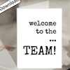 4x6, Welcome NEW EMPLOYEE, Happy First Day of Work, Cute Card, Team ...