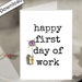 4x6, Welcome NEW EMPLOYEE, Happy First Day of Work, Cute Card, Team ...