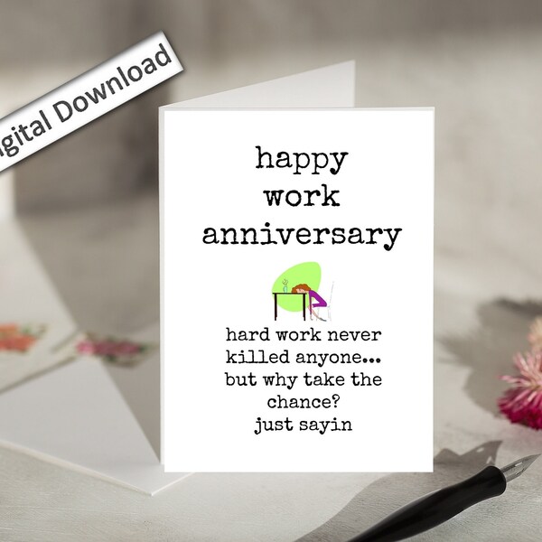 Coworker Work Anniversary - Etsy
