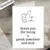 4x6 Coworker APPRECIATION Printable Card, Spread Your Amazingness ...