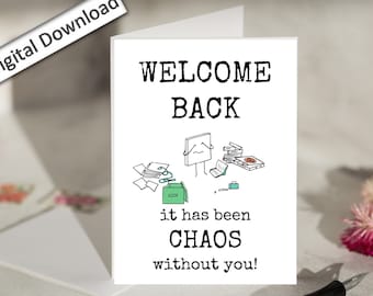 Corporate Welcome Back Card, Welcome Back Card for Team, Staff Welcome ...