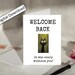 4x6, WELCOME BACK, Card, PRINTABLE, Glad You Are Back, Coworker, Boss ...
