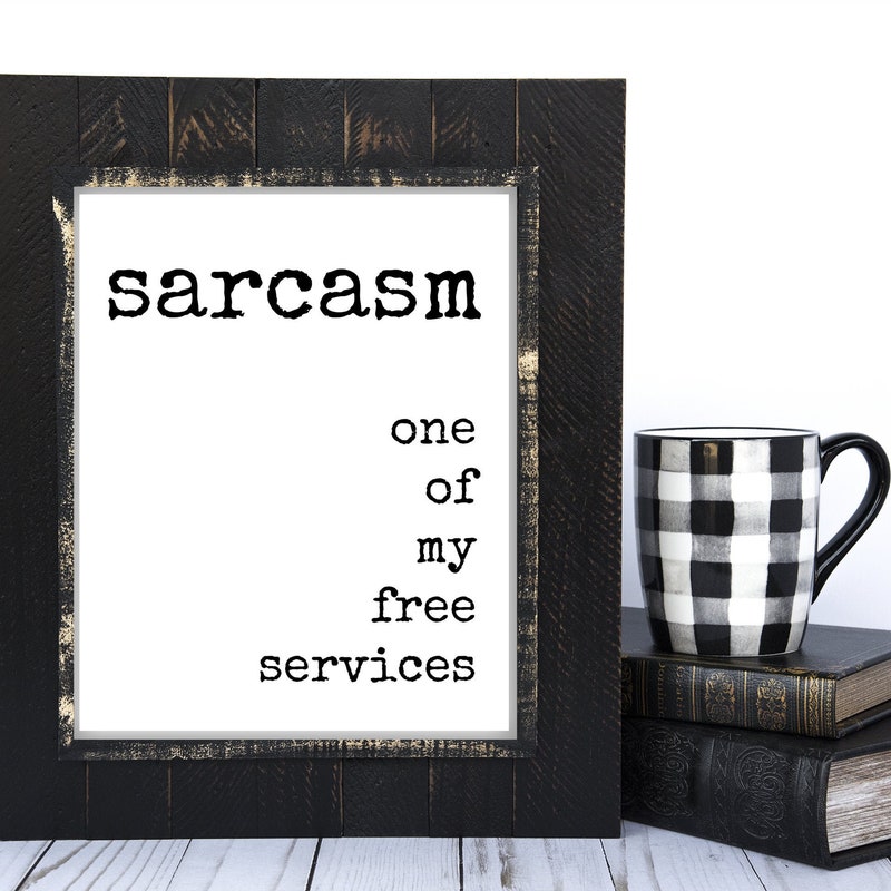 Sarcastic Signs - Etsy