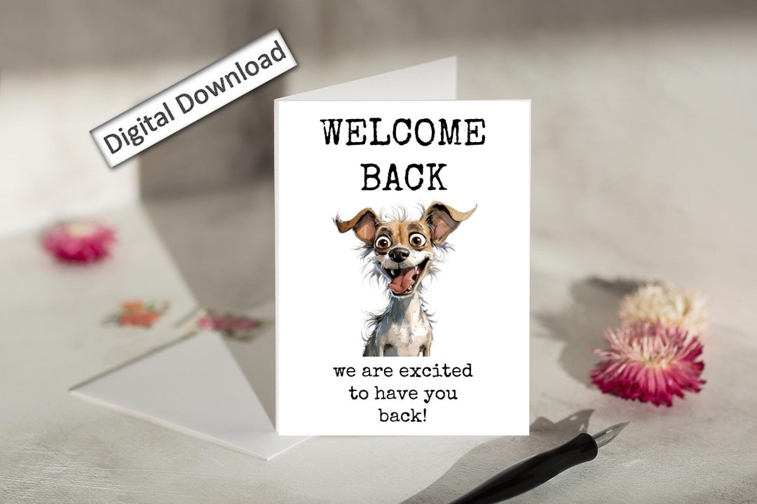 4x6, WELCOME BACK, Coworker, Boss, School, Work Bestie, Mate, Back to ...