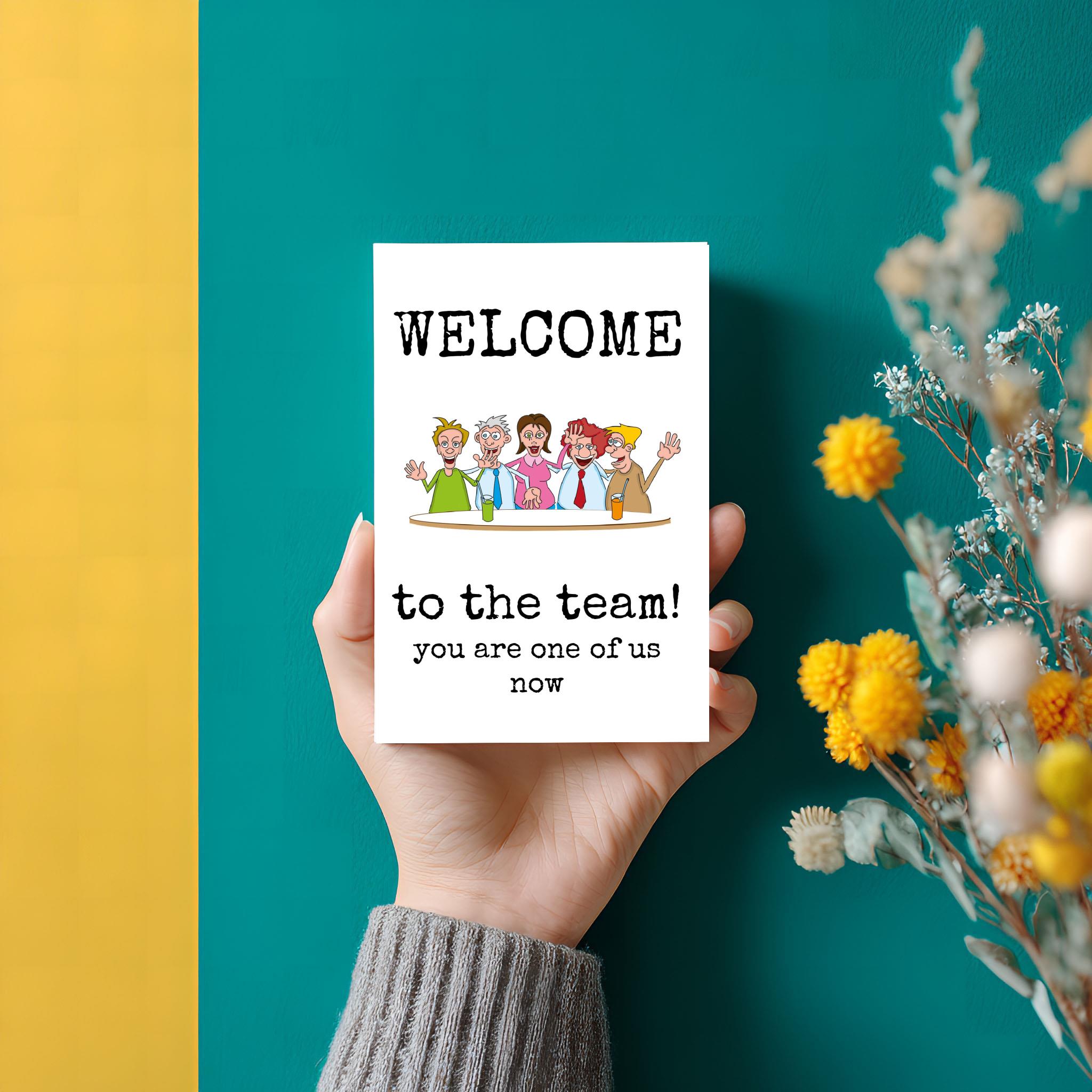 New Employee Welcome Card Printable: Minimalist Team Card (digital ...