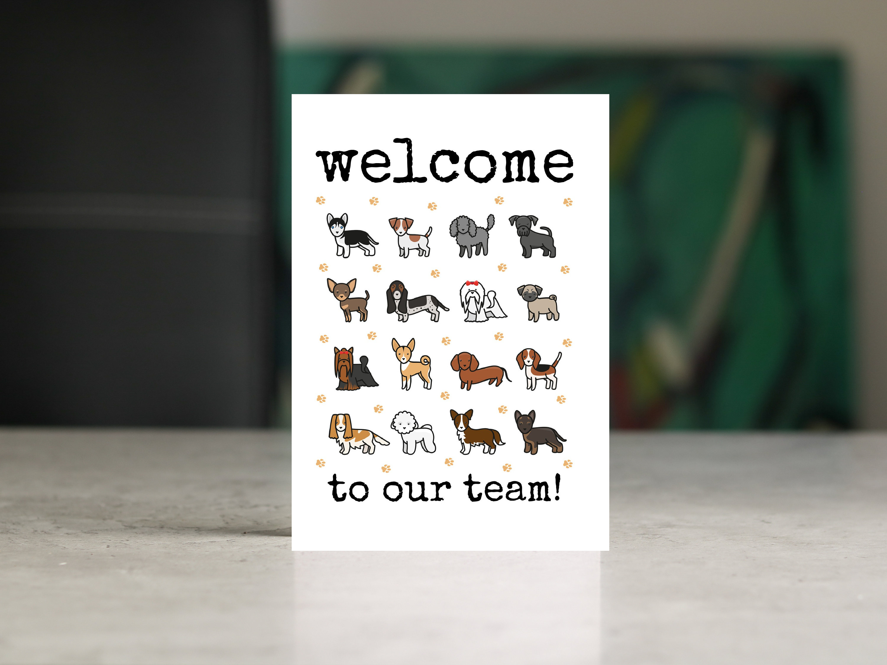 4x6, Welcome NEW EMPLOYEE, Printable Card, Welcome to Our Team, Team ...