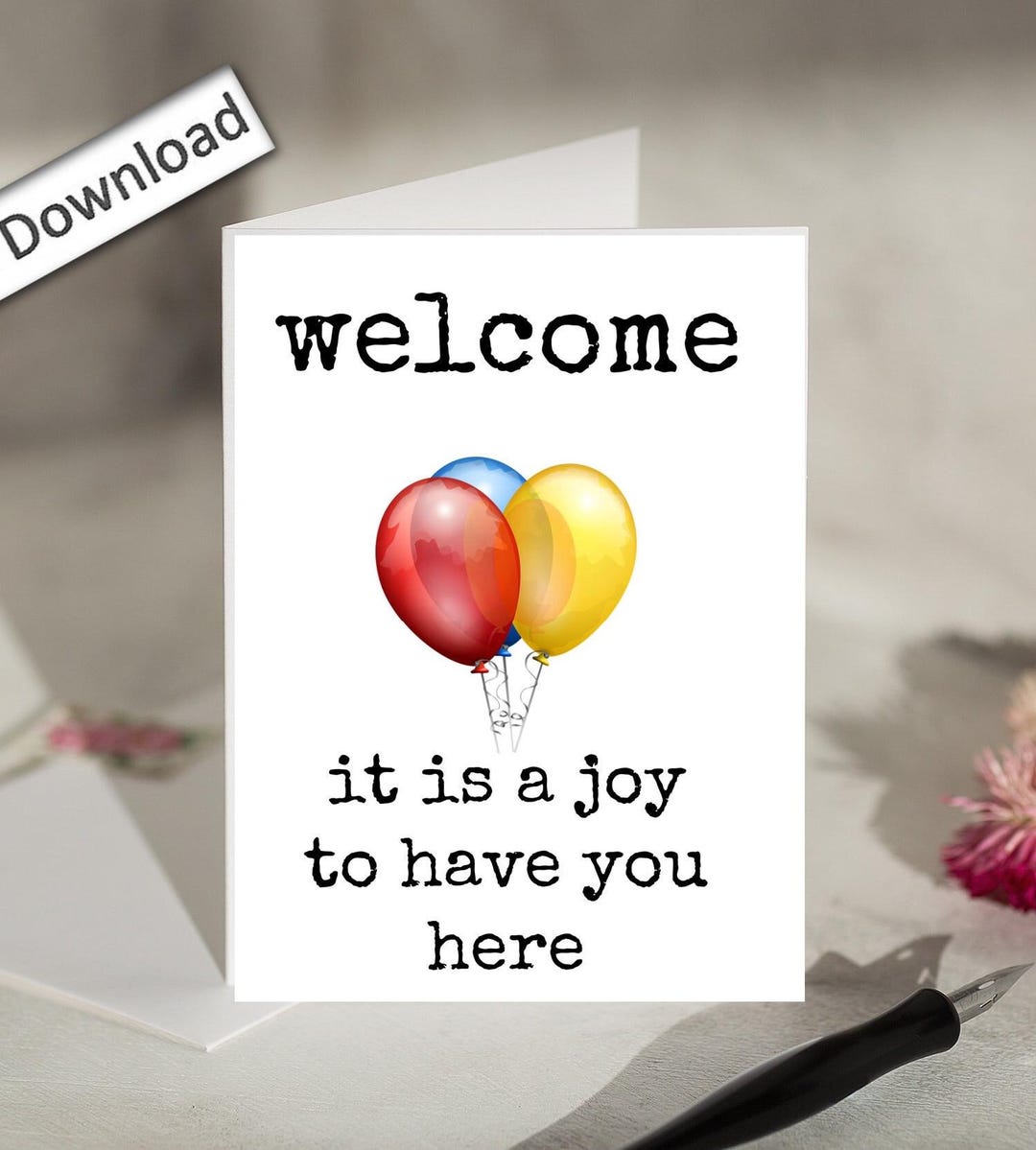 4x6, Welcome NEW EMPLOYEE, Printable Card, Welcome, Joy to Have You ...