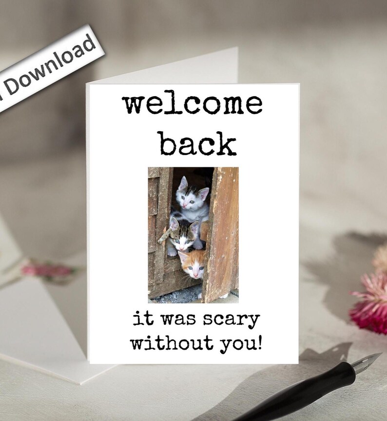 Welcome Back Card Printable: Coworker, Boss, Employee (4x6 Digital ...