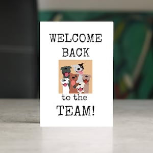 4x6, WELCOME BACK, Team, Coworker, Boss, School, Work Bestie, Mate ...