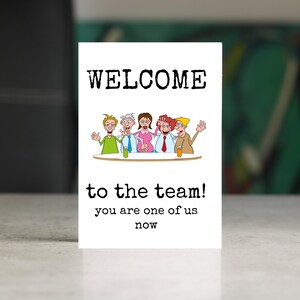 New Employee Welcome Card Printable: Minimalist Team Card (digital ...