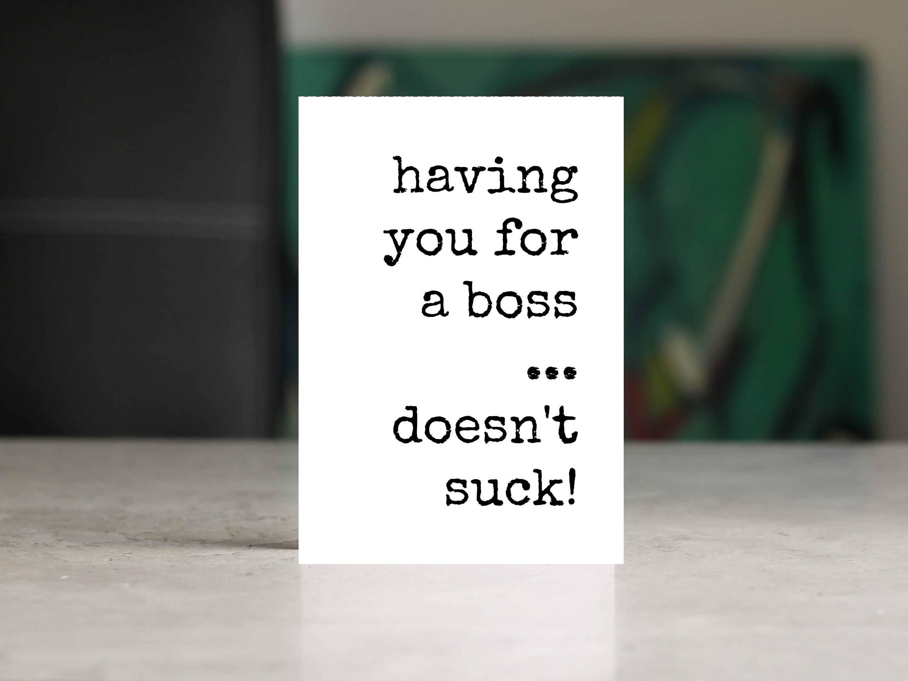 4x6 Boss Appreciation Card PRINTABLE Cute Minimalist Card - Etsy