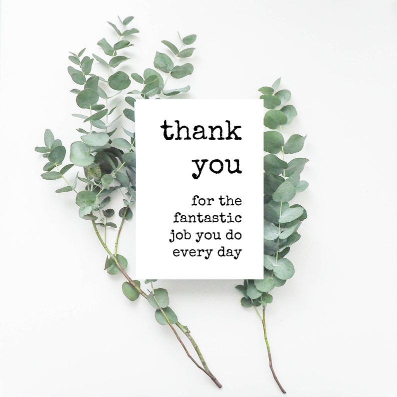 4x6 Coworker Appreciation Printable Card, Acknowledgement Card, Thank ...