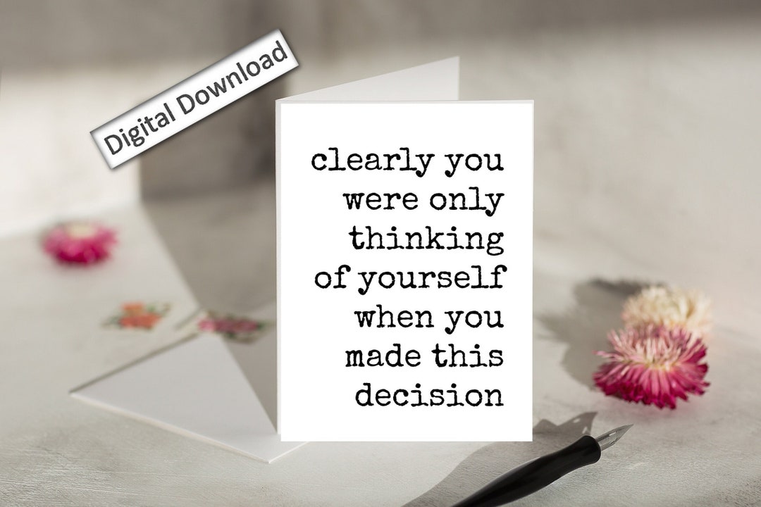 4x6 Coworker Leaving Card, Printable, Sarcastic, Cheeky, Sassy, Goodbye ...