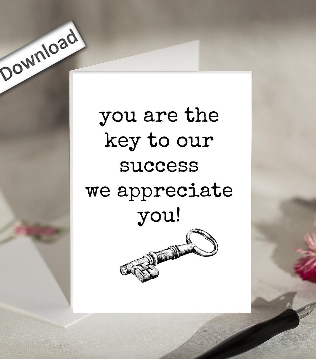 4x6, Boss APPRECIATION Card, PRINTABLE, Minimalist, Great Boss Card ...