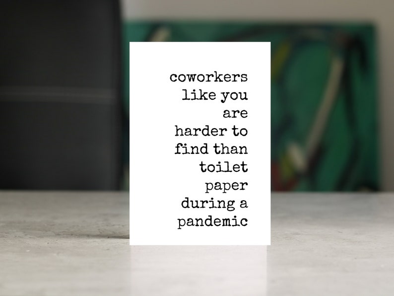4x6 Coworker Appreciation Printable Card, Acknowledgement Card, Thank ...