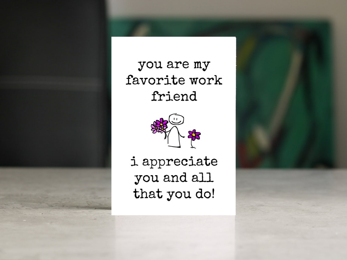 4x6 Coworker APPRECIATION Printable Card, Be Proud, Acknowledgement ...