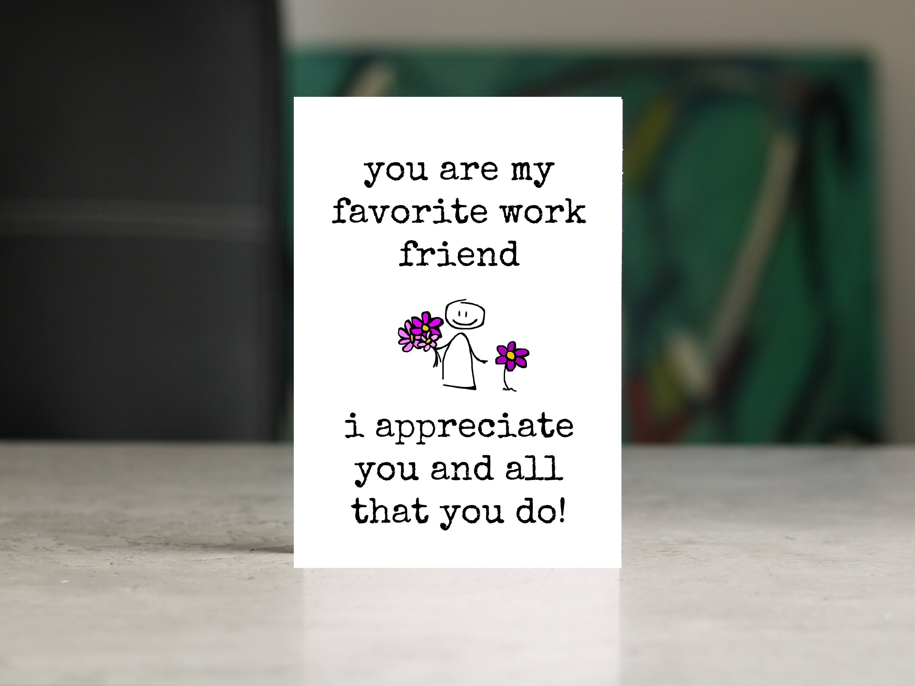4x6 Coworker APPRECIATION Printable Card, Be Proud, Acknowledgement ...
