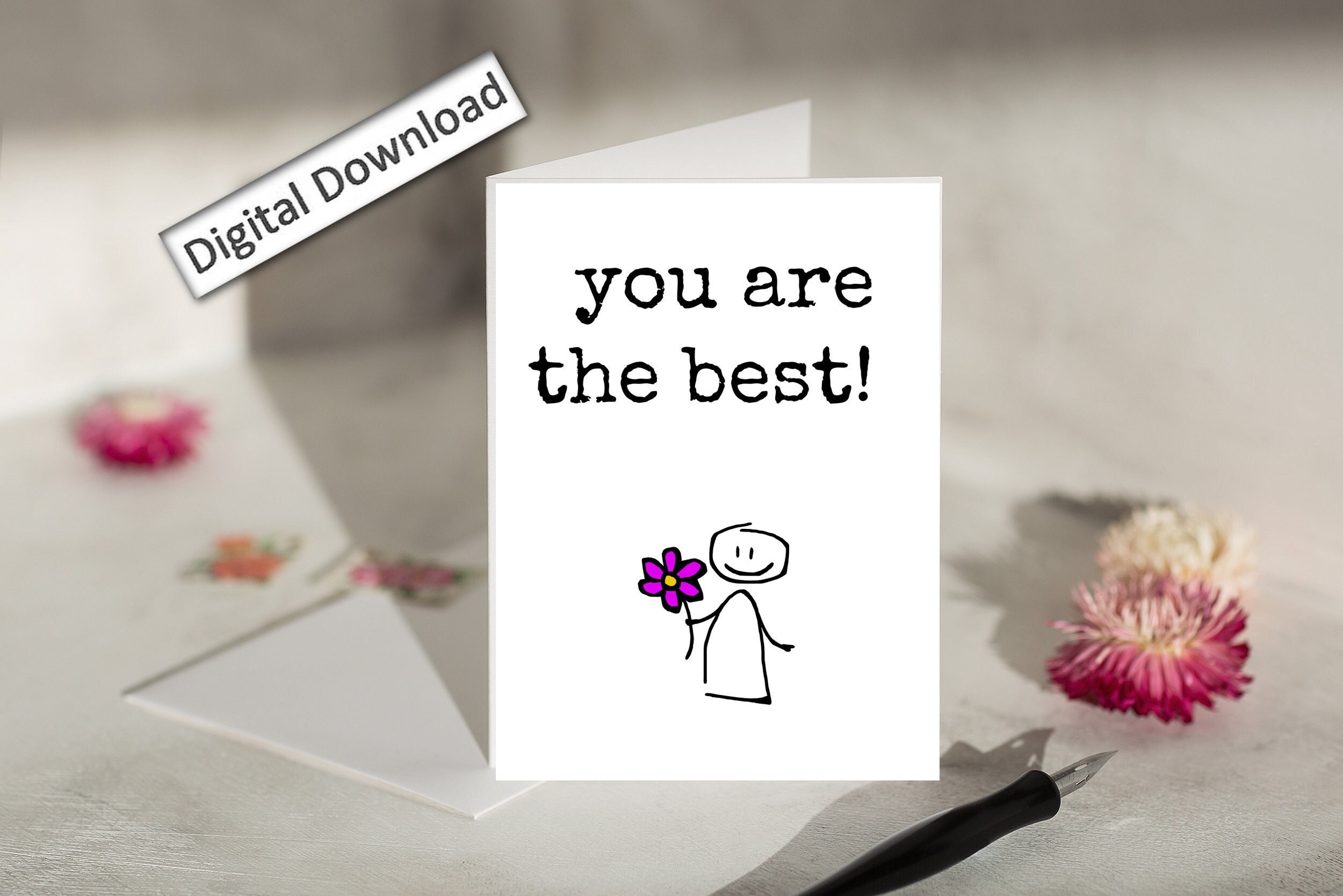4x6 Coworker APPRECIATION, Printable Card, You Are the Best ...