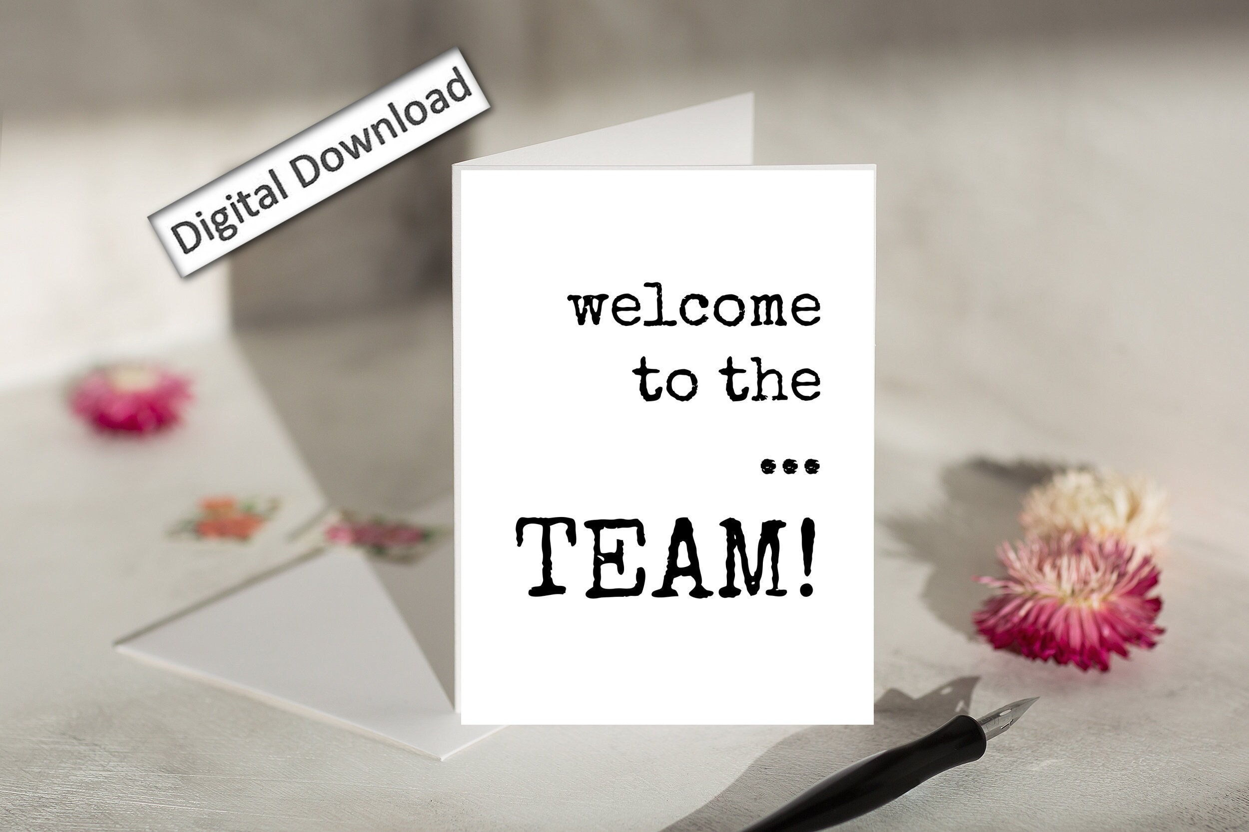 4x6, Welcome to the Team, PRINTABLE, Team Employee, Team Building, Meet ...