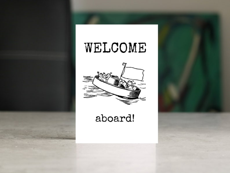 4x6, New EMPLOYEE, Welcome Aboard, PRINTABLE, New Team Member, Team ...