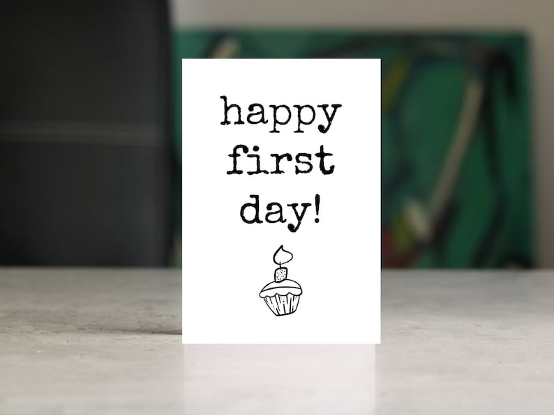 Welcome New Employee Card: Happy First Day Printable (digital Download ...