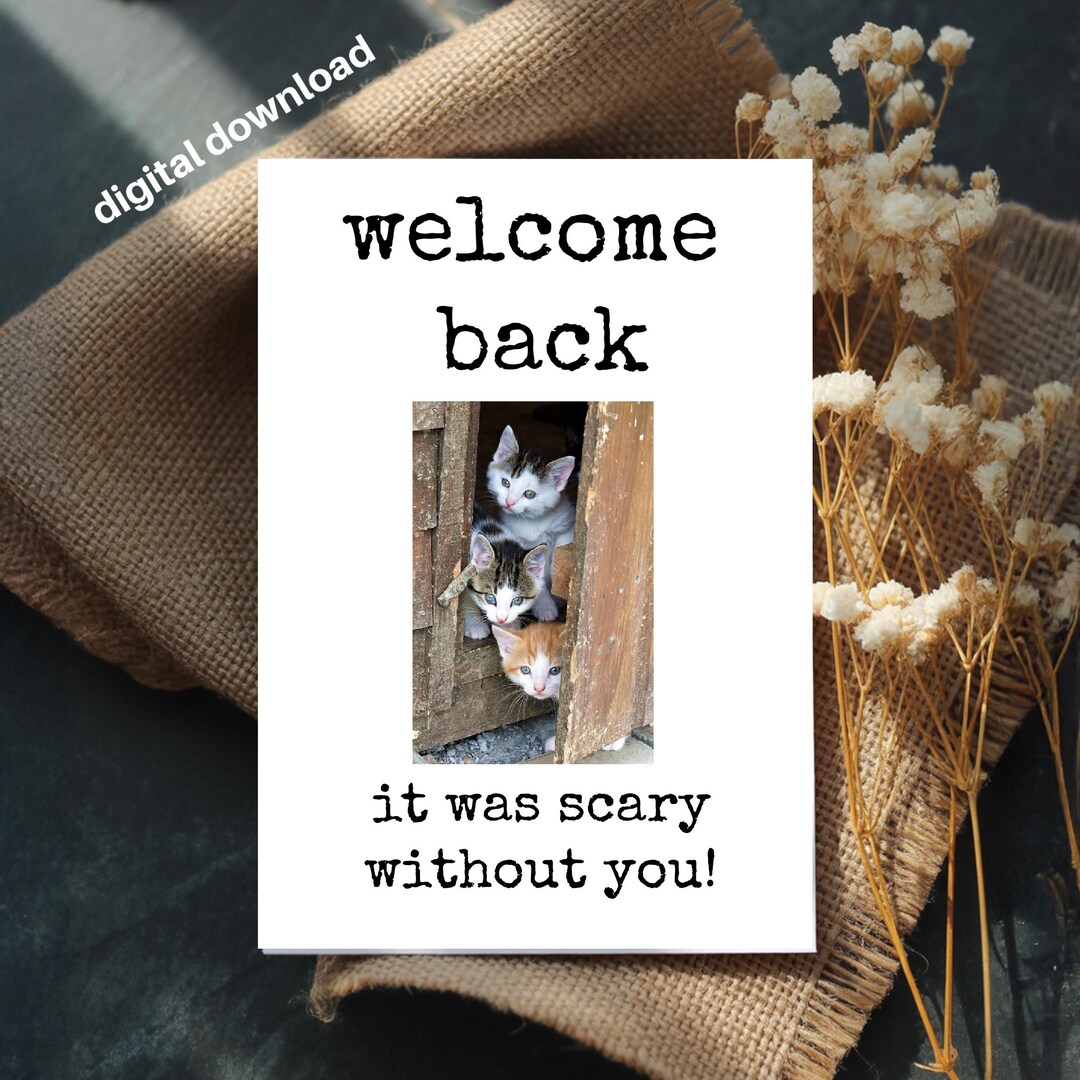 Welcome Back Card Printable: Coworker, Boss, Employee (4x6 Digital ...