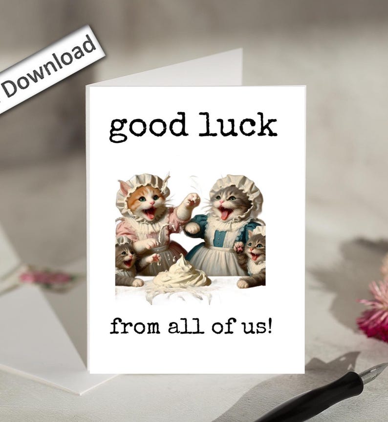 Funny Coworker Leaving Card: Printable Good Luck Farewell (4x6 Digital ...