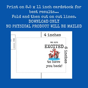 4x6, WELCOME BACK, Coworker, Boss, School, Work Bestie, Mate, Back to ...