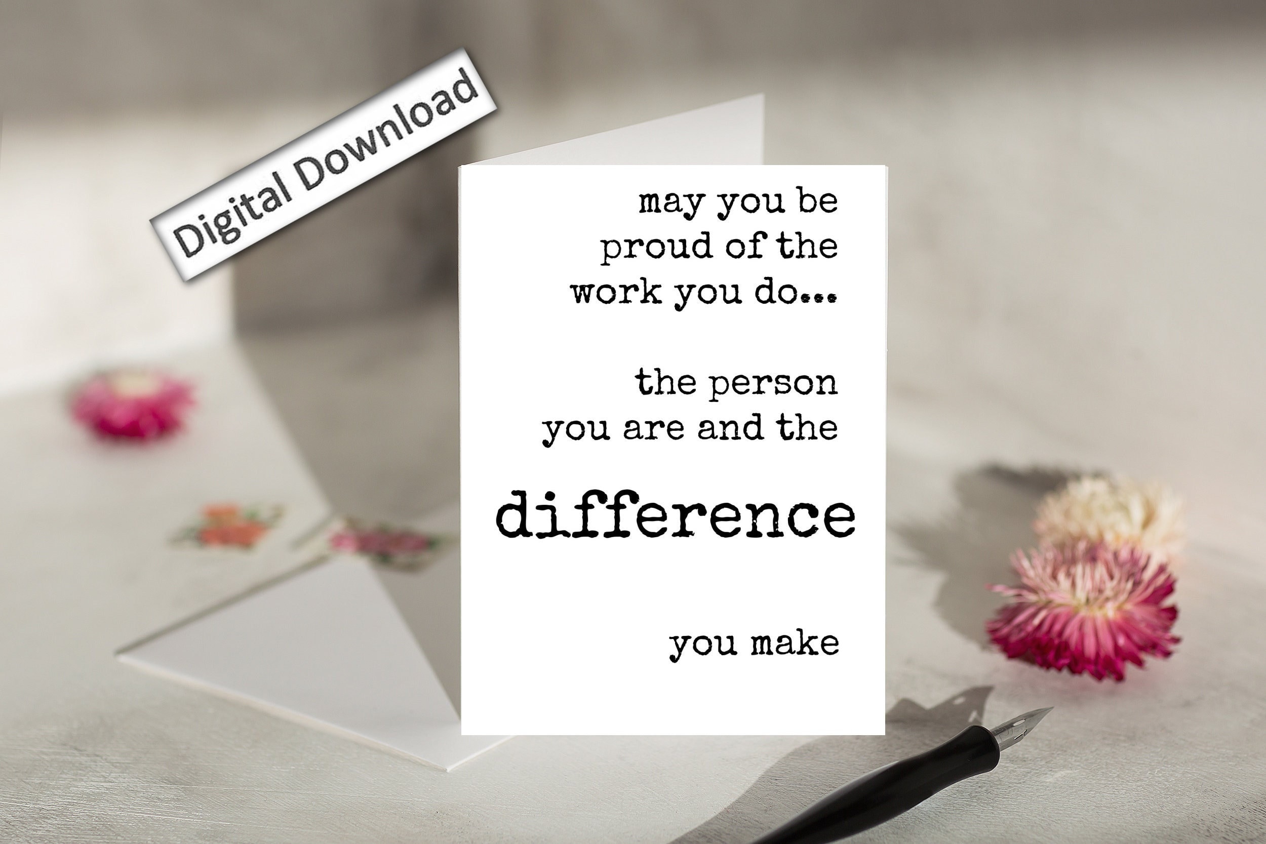 4x6 Coworker Appreciation Printable Card, Be Proud, Acknowledgement ...